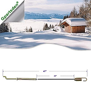 Gpartsden 946-0897 746-0897 746-0897A 946-0897A Auger Clutch Cable for MTD Cub Cadet 677-0424 603-0424 Two-Stage Snow Blower