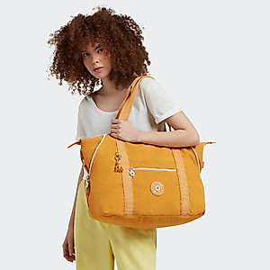 Kipling Women's Art Medium Tote Bag, Lightweight Large Weekender, Travel Handbag