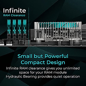 Iceberg Thermal IceFLOE T65 ITX Low Profile 3 Heat Pipe Extrusion Aluminum Heatsink HTPC CPU Cooler with 80mm Fan