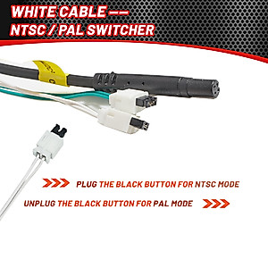 RED WOLF Chrome Tailgate Handle Reverse Backup Camera Fit for Ford F150 2004-2014, F250 F350 F450 2008-2016 Tailgate Rear View Parking Camera Camera RCA Connector Wide Angle Optional Guideline