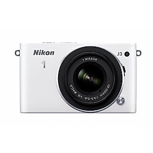 Nikon 1 J3 14.2 MP HD Digital Camera System with 10-30mm VR and 30-110mm VR 1 NIKKOR Lenses (White)