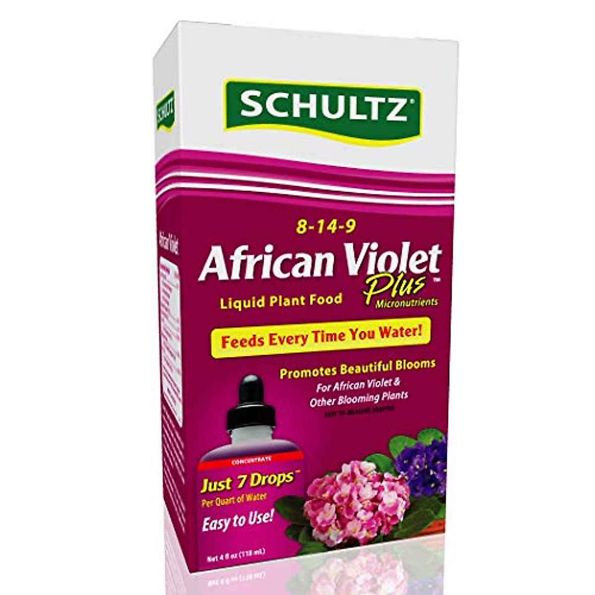 Schultz SPF44900 African Violet Plus Liquid Plant Food 8-14-9, 4 oz (Pack of 2)
