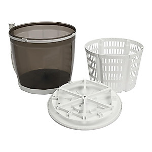 Portable Washing Machine, 2 in 1 Manual Non-Electric Washing Machine, Clothes Spin Dryer, Mini Traveling Outdoor Washing Machine, Compact Washer Spin Dryer (Grey)