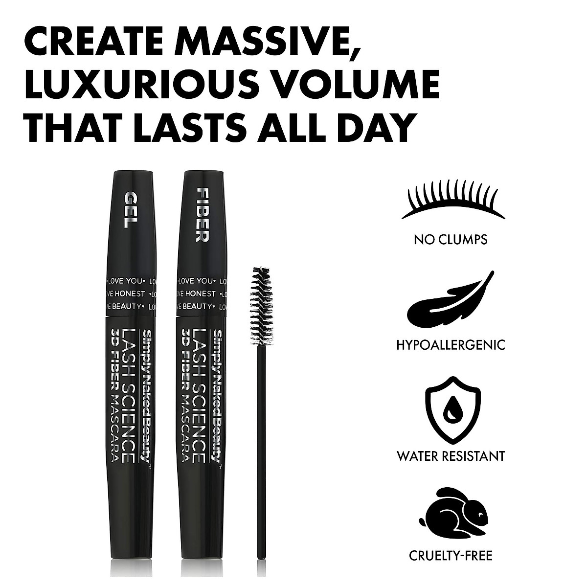 4D Fiber Mascara Eyelash Curler Kit - Lengthening, Volumizing, Smudge-proof & Water Resistant - Long Lasting & Dramatic Lash Extension Mascara - Certified Hypoallergenic & Cruelty Free Best Mascara