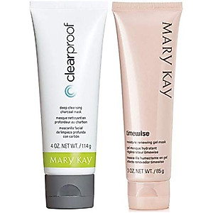 Mary Kay Mix & Mask Set Deep-Cleansing Charcoal Mask & Moisture Renewing Gel Mask