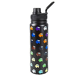 Maxerkeep Among Crewmate Ninja Japanese Anime us Game Itachi Sasuke Kakashi Stainless Steel Water Bottle 20oz 28oz Kid School