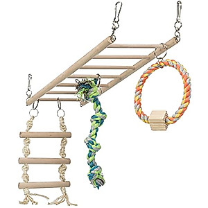 TRIXIE Small Animal Suspension Bridge, Cage Accessories, Pet Toys for Rats, Ferrets 35 x 15cm