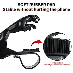 HAOYAYA Car Leopard Form Navigation Dashboard Phone Holder 360 Degree Rotating Phone Mount Stand Bracket-Best Xmas Gifts(Black)