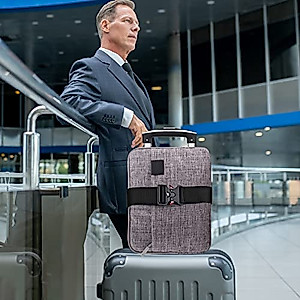 Buyisgle Adjustable Travel Belt for Luggage - Stylish Luggage Straps for Carry On Bag - Airport Travel Accessories for Women & Men