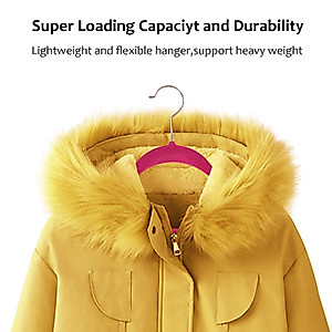 VECELO Premium Velvet Clothes Hangers Suit Heavy Duty (100 Pack)-Non Slip & Space-Saving with 12 Finger Clips & 2Tie Rack Excellent for Men and Women,Rose