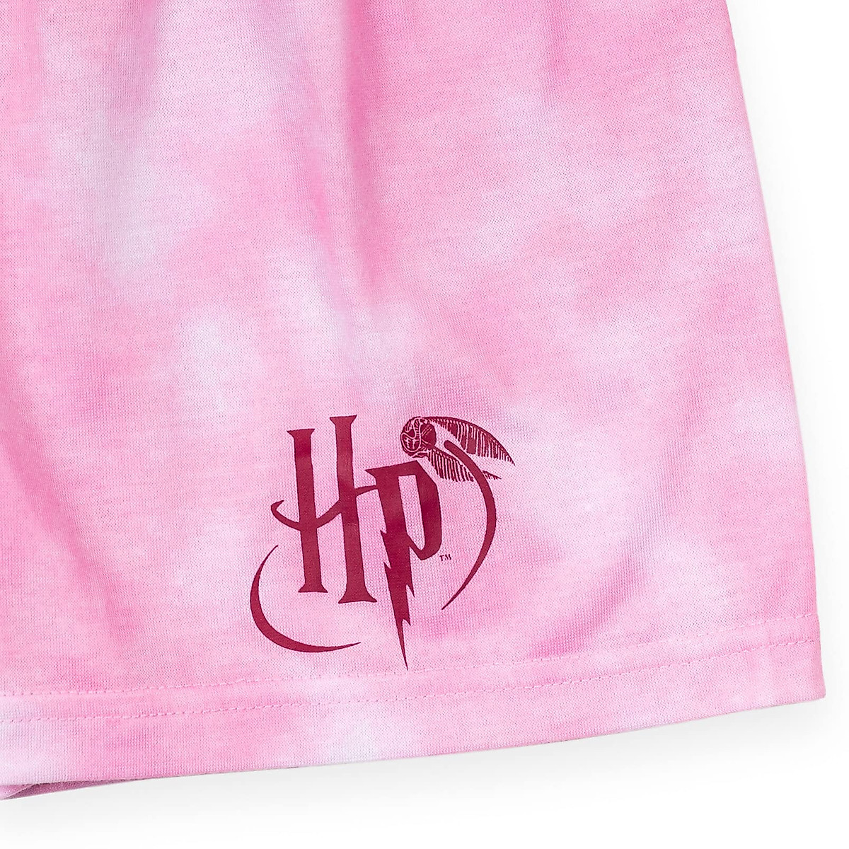 Harry Potter Little GirlsGirls Pajama Shirt and Shorts Sleep Set Tie Dye Pink 7-8