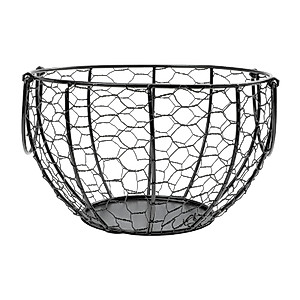 Metal Wire Egg Basket Egg Holder Organizer Case Container Kitchen Egg Storage Basket Fruit Basket Vegetables Fruit Bowl Kitchen Counter Organizers