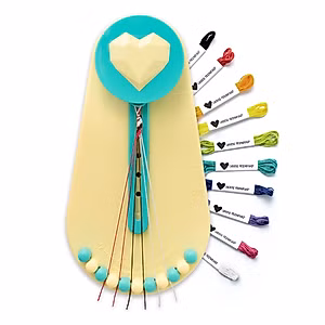 Choose Friendship, My Friendship Bracelet Maker® (New and Improved), an American Original | 20 Pre-Cut Threads - Up to 8 Bracelets | Craft Kit, Kids Jewelry-Making Kit, Gifts for Girls (Taffy)