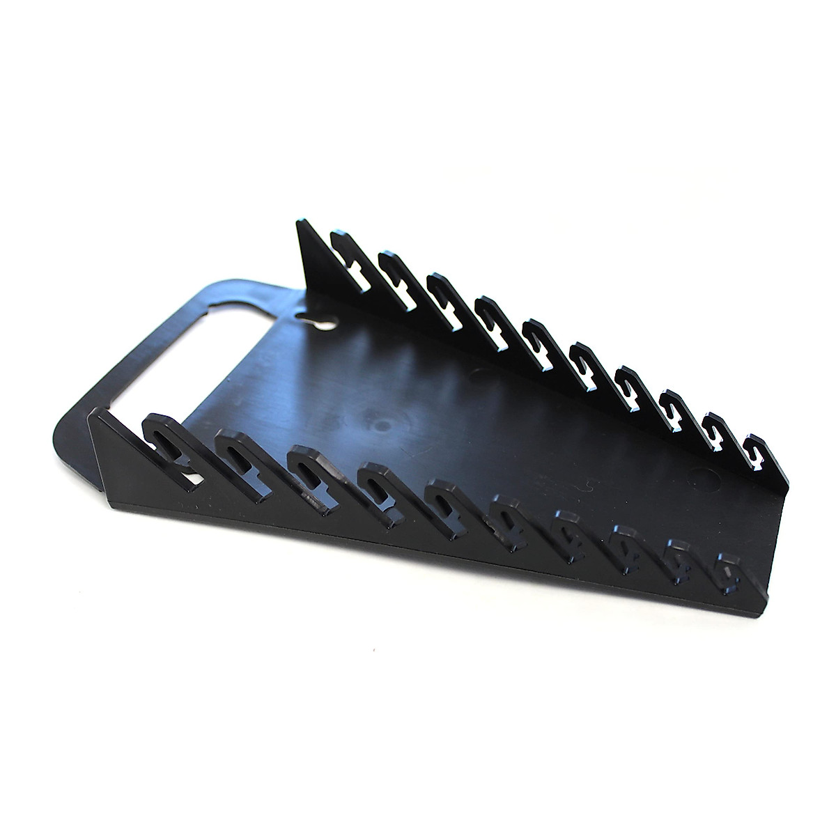 JSP Manufacturing Plastic Portable Gripper 10-Tool Wrench Organizer Tray (1, Black)