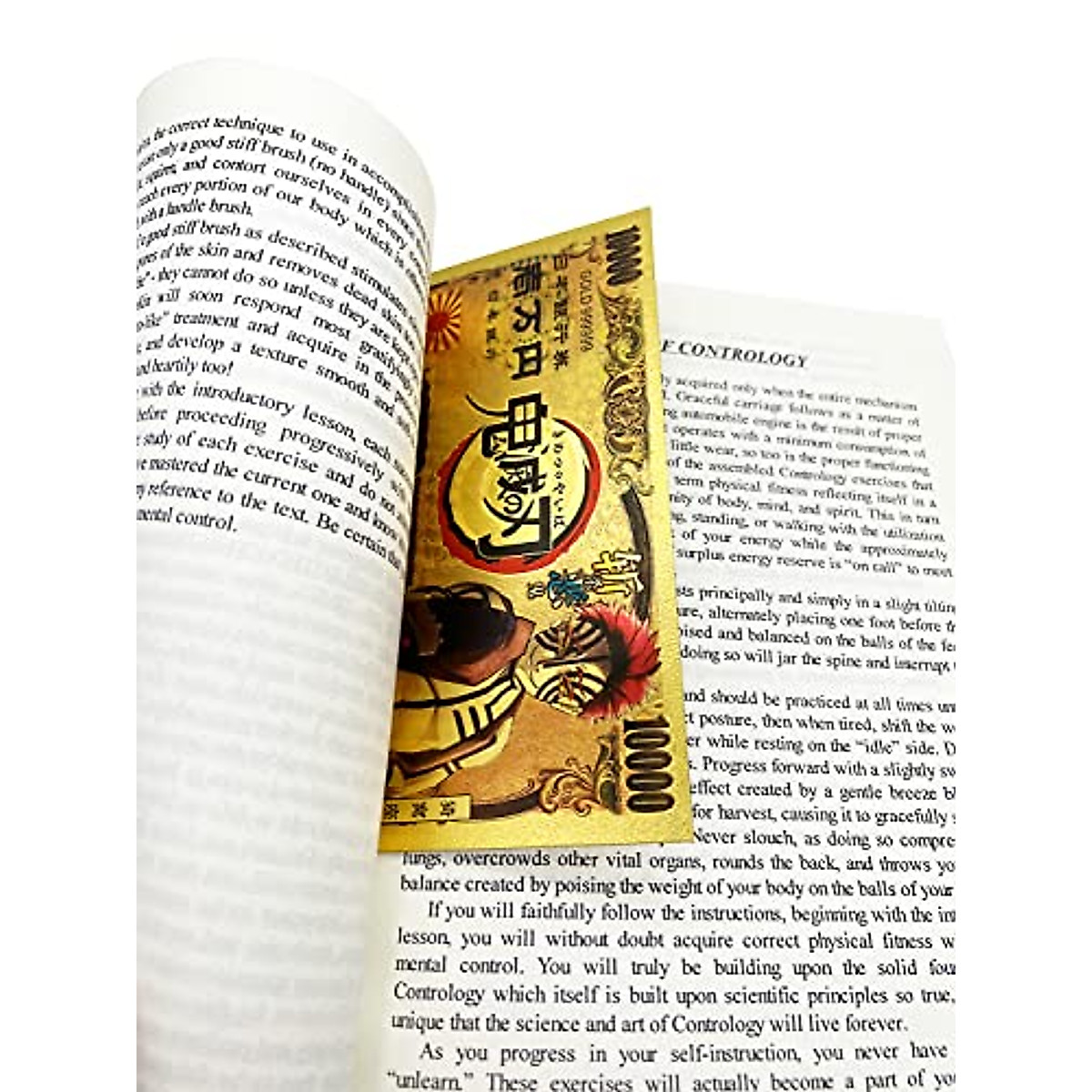 YJacuing Anime Demon Slayer: Kimetsu no Yaiba Gold Coated Banknote, Limited Edition Collectible Bill Bookmark (6 PCS Collection)