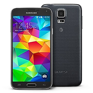 Samsung Galaxy S5 G900a 16GB Smartphone - Unlocked by AT&T for all GSM Carriers Smartphone w/ 16MP Camera - Charcoal Black