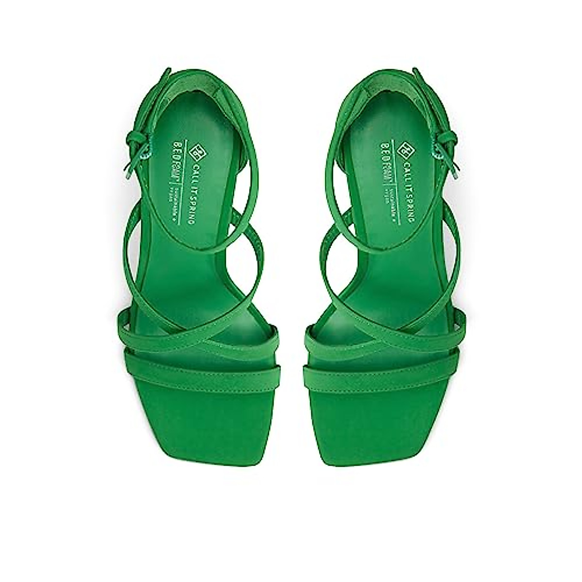 Call It Spring Women's Kelli Heeled Sandal, Bright Green, 6