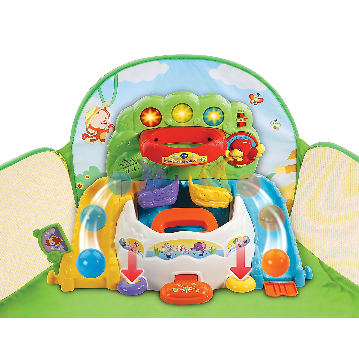 VTech Pop-a-Balls Drop and Pop Ball Pit, Green