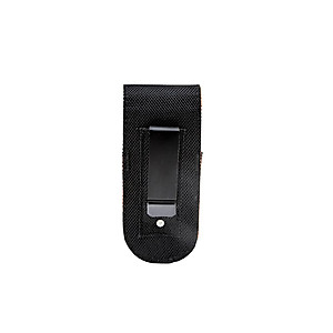 Klein Tools 5248 Tradesman Pro Knife Holder with Metal Clip and Magnetic Flap, Holster Made of 1680d Ballistic Weave Material