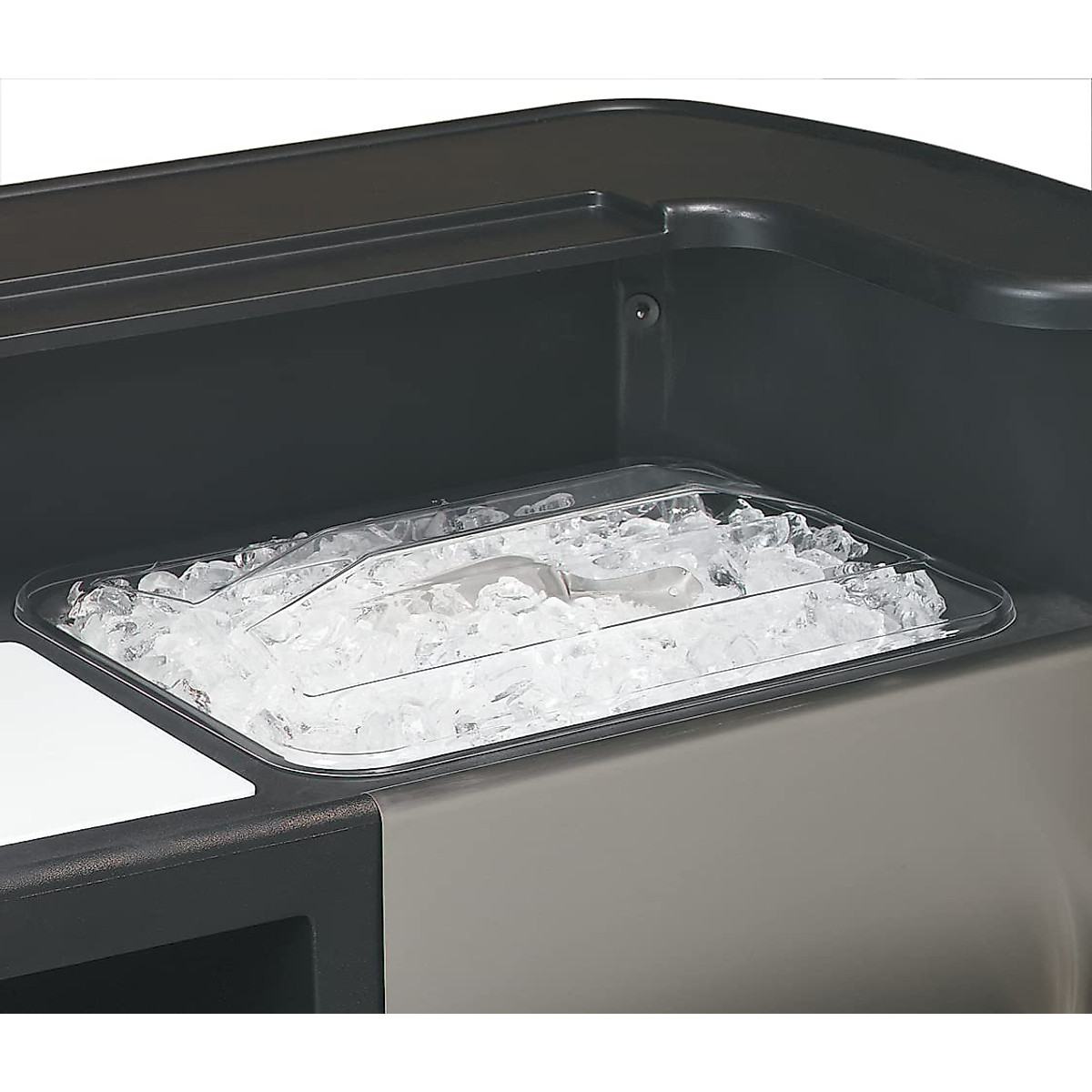 Carlisle FoodService Products Maximizer Portable Travel Bar Table with Locking Casters for Catering, Buffets, Restaurants, Ldpe, 56 X 26.5 X 48.5 Inches, Black