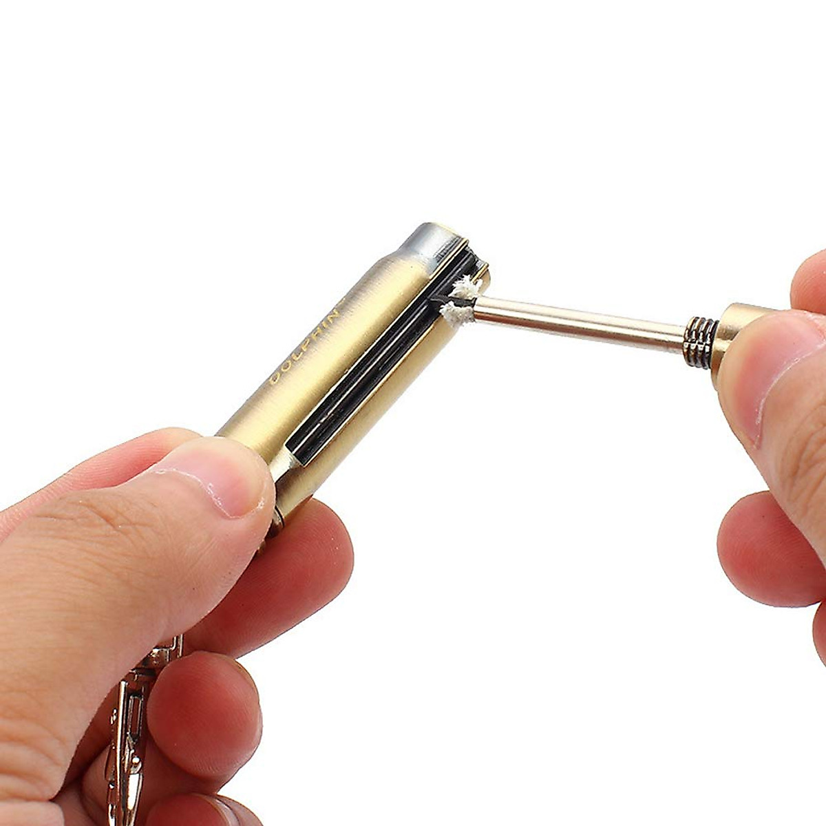 AIKENR Permanent Match Metal Matchstick Fire Starter, Waterproof Keychain Lighter Emergency Flint Match, Best Gifts for Camping Survival Enthusiast