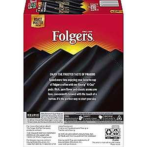 Folgers Black Silk Dark Roast Coffee, 96 Keurig K-Cup Pods