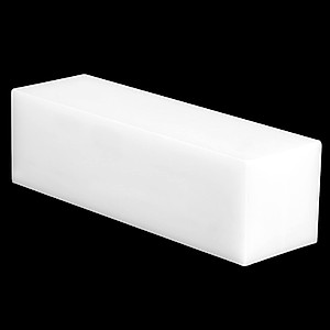 MUKCHAP Nylon Tapping Block, 2.4"x2.4"x7.9" Nylon Blocks Plastic Rectangular Solid Bar for Engineering, DIY Projects, Home Improvement, White