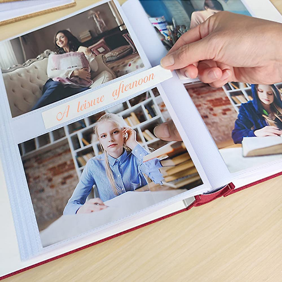 Photo Album 4x6 - Picture Album 160 Slots of Horizontal and Vertical Photo Slots, Album Cover is Designed with Linen Cotton, Great for Wedding, Anniversary, Baby, Family (Grey)