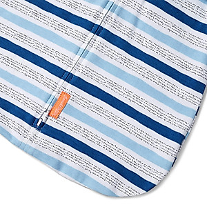 SwaddleMe Arms Free Convertible Swaddle – Size Large, 3-6 Months, 1-Pack (Chambray Stripe)