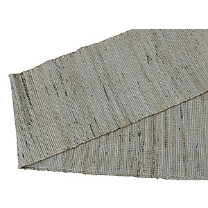 The Home Talk Table Runner 72 Inches Long Decorative Natural Jute Table Runner for Decorations, Buffet, Restaurants, Wedding, Parties, Camping - Light Grey