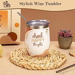 GiftAmaz Boho Bohemian Gifts for Women, Graduation Gifts for Her, Get Well Soon Gifts with Bohemian Blanket, Tumbler & Boho Earrings Set, Care Package Gifts Basket Set, Birthday Box for Girls Friend