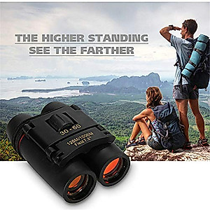 SPELL Compact Folding Binoculars, Telescope with Waterproof for Adults/Kids/Outdoorbirding/Travelling/Sightseeing/Hunting/Birdwatching