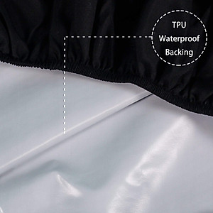 Belsden 2 Pack Waterproof Changing Pad Cover, Soft Microfiber Diaper Change Table Sheets for Baby Boys and Girls, Fit 32" x 16" Changing Pad, Machine Washable Durable, Black & Dark Grey