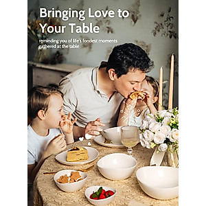 Sweese 4 Inch Porcelain Small 4 oz Bowls for Sauce | Charcuterie | Dipping | Snack | Condiment | Side Dishes Set of 6 - Microwave, Dishwasher and Oven Safe - White