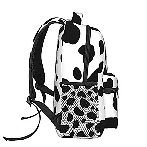 Qwalnely Cow Backpack for Adults Teens Cow Print Laptop for School Cow Print Accessories Stuff for Men Women and Boys Girls