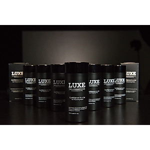 LUXE Hair Thickening Fibers - CONFIDENCE IN A JAR – 2 Months+ Supply! – Hypoallergenic, Dermatologist Tested – Multiple Colors Available (Dark Brown)