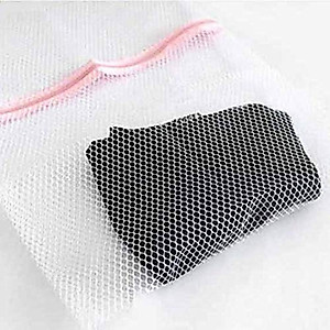3Pcs Delicates Mesh Laundry Bags Net Washer Dryer Bag Travel Laundry Bag Clothing Zipper Washing Bags for Laundry, Blouse, Bra, Hosiery, Stocking, Underwear, Lingerie, Baby Clothes