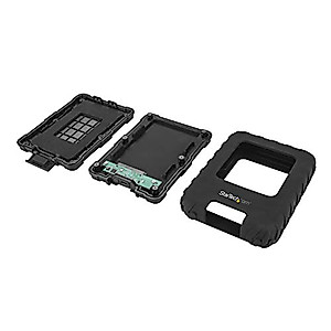 StarTech.com 2.5" SATA SSD/HDD Hard Drive Enclosure - USB 3.1 (10Gbps) External Hard Drive Case - IP65-Rated Enclosure (S251BRU31C3)