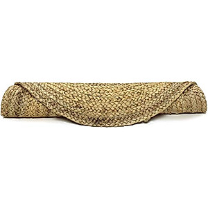 Devik Decor Braided Boho Natural Jute Reversible Collection 3 x 3ft Handmade Round Area Rug for Farmhouse Living Room Bedroom Kitchen and Outdoor Decorative Mate (3FT_Round (36 Inches X 36 Inches))