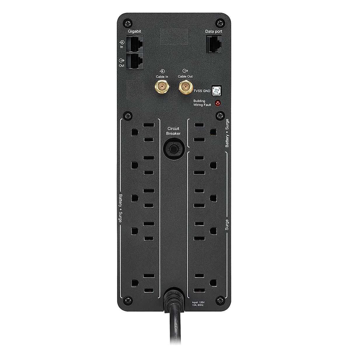 APC UPS BR1500MS, 1500VA Sine Wave UPS Battery Backup & Surge Protector, Backup Battery with AVR and LCD Display, 2 USB Charging Ports, Uninterruptible Power Supply, APC Back-UPS Pro Series (Renewed)