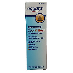 Equate Cool & Heat Pain Relieving Cream, 1.25oz, Compare to Icy Hot Cream