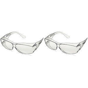 Elvex Delta Plus SG-57C Over Specs III Clear Safety Glasses, 1 Count (Pack of 1)