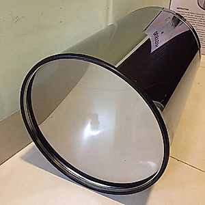 WPYYI 6L/9L/12L Auto Close Trash Can Sensor Waste Bin Touchless Dustbin Garbage Bucket Stainless Steel Batteries Power ( Size : 6l )