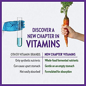 New Chapter Women's Multivitamin for Immune, Beauty + Energy Support with 20+ Nutrients -- Every Woman's One Daily, Gentle on the Stomach, 96 Count