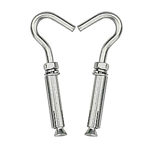 M6 Open Cup Hook Expansion Bolt Screws 304 Stainless Steel Anchor Ceiling Hook Bolts Heavy Duty Bolts 5 Pack