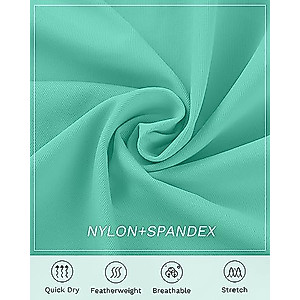 JOCMIC Girls Flowy Shorts, 2 in 1 Youth Butterfly Shorts with Spandex Liner for Fitness Running Athletic Tennis 8 Years Deep Green