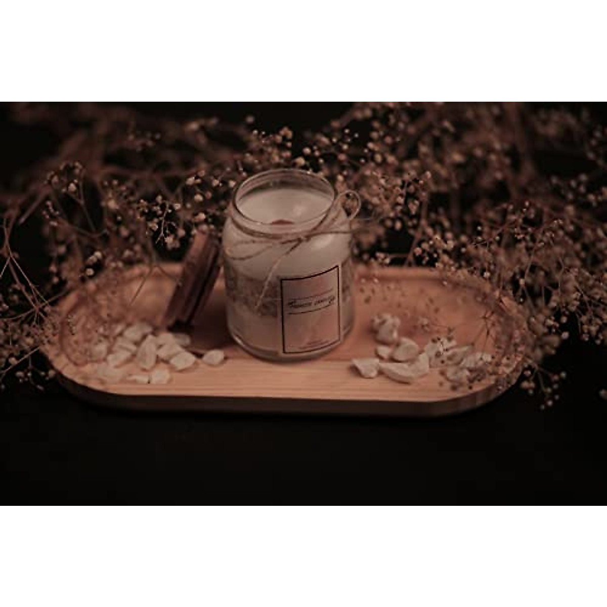 All-Natural Highly Vanilla Scented Premium Glass Jar Candles for Home and Office, Candles for Home Scented, Candle for Engagement, Large Candles 14 Oz, Long Burn time, Fine Home Fragrance