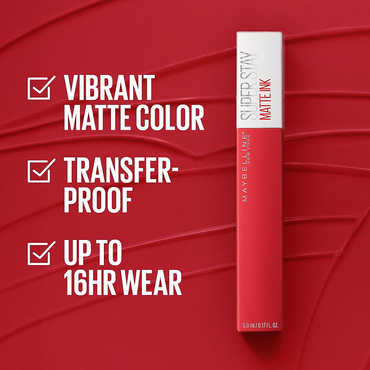 Maybelline Super Stay Matte Ink Liquid Lipstick Makeup, Long Lasting High Impact Color, Up to 16H Wear, Savant, Rose Pink, 1 Count