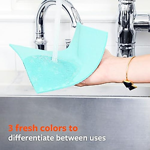 Full Circle Squeeze, Reusable Cellulose Sponge Cloths, 3-pack, Multicolor