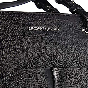 Michael Michael Kors Bedford Medium Top Zip Pocket Tote Black/Black One Size